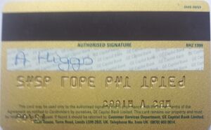 Bank Card: Bhs (GE Capital Bank, United Kingdom of Great Britain ...