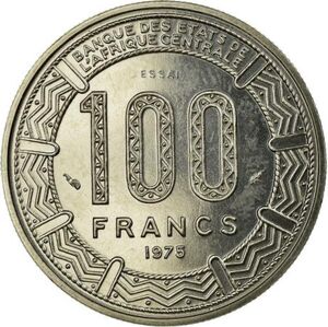 Moneda: 100 CFA Francs (Essai) (Chad) (Essais) WCC:kme5