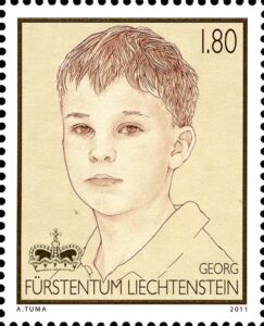 Stamp: Prince Georg (Liechtenstein) (Hereditary Prince & Princess) Mi ...