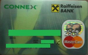 Bank Card: Connex (Raiffeisen Bank, Romania) Col:RO-MC-0009