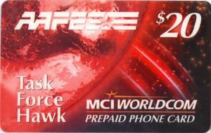 Phonecard: AAFES - Task Force Hawk (MCI (MCI), United States of America ...