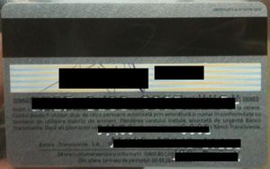 Bank Card: Business Card (Banca Transilvania, RomaniaCol:RO-VI-0008