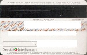Bank Card: CartaSi (Credito Cooperativo Bolognese, ItalyCol:IT-VI-0085