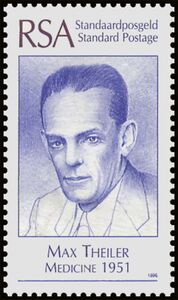 Stamp: Max Theiler (1899-1972) - Medicine 1951 (South Africa(Nobel ...