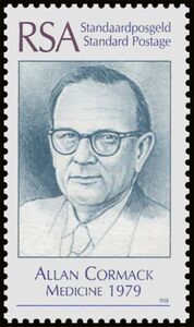 Stamp: Allan MacLeod Cormack (1924-) - Medicine (1979) (South Africa ...