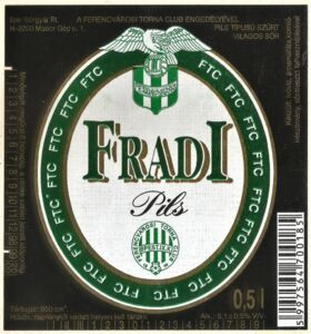Drink Label: Fradi (Ilzer Sörgyár, HungaryCol:HU-BEER-001962