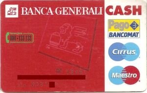 Tarjeta de Banco: Banca Generali (Banca Generali, ItaliaCol:IT-MS-0092