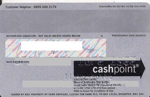 Bank Card: Lloyds Tsb (Lloyds TSB, United Kingdom of Great Britain ...