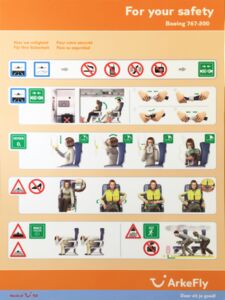 Safety Card: Boeing 767-300 (Arkefly, NetherlandsCol:TFL-NL-0004