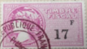 Stamp: Timbre fiscal (France: Revenue Stamps(Timbre Fiscal) Yt:FR FI488