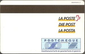 Bank Card: Postcard (PostFinance, Switzerland) Col:CH-GM-0009.02