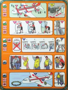 Safety Card: Boeing 737-300 (EasyJet, United Kingdom of Great Britain ...