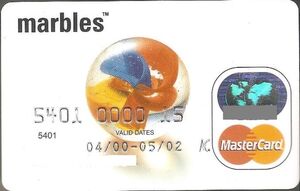 Bank Card: Marbles (Marbles, United Kingdom of Great Britain & Northern ...