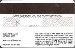 Bank Card: Marbles (Marbles, United Kingdom of Great Britain & Northern ...