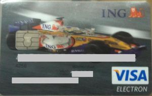 Bank Card: F1 (ING Bank, RomaniaCol:RO-VE-0024.01