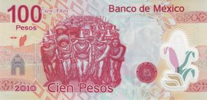 Billete de Banco: 100 Pesos (México) (2007-2008 Commemorative Issues ...