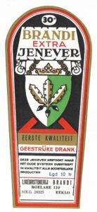 Drink Label: Brandi Extra Jenever 30° (Distillerie Brandi, BelgiumCol ...