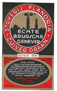 Drink Label: Flandria Echte Brugse Genever 40° (Distillerie Brandi ...