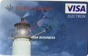 Bank Card: Visa Business Lighthouses (Fortis Bank, PolandCol:PL-VE-0260