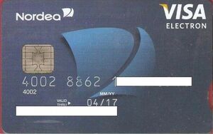 Bank Card: Nordea (Nordea Bank, Norway) Col:NO-VE-0004.02