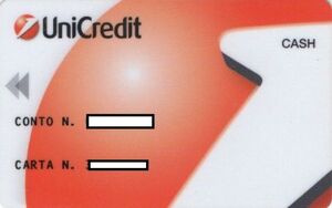 Bank Card: UniCredit Cash (UniCredit Banca, ItalyCol:IT-GM-0060
