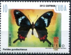 Briefmarke: Cuban Cattleheart (Parides gundlachianus) (Kuba) (Fauna ...