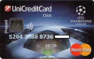 Tarjeta de Banco: UniCreditCard - Champions League - Click (UniCredit ...