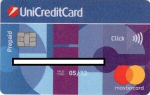 Bank Card: UniCreditCard - Click (UniCredit Banca, ItalyCol:IT-MC-0079