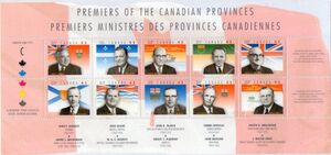 Stamp: Provincial Premiers - Mini Sheet (Canada(Provincial Premiers) Mi ...