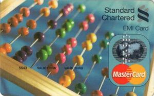 Bank Card: Emi Card (Standard Chartered, India, RepublicCol:IN-MC-0019