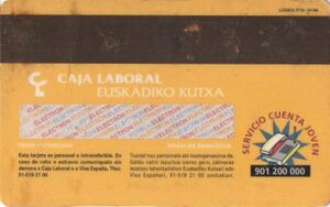 Bank Card: Caja Laboral - Servicio Cuenta Joven (Caja Laboral, SpainCol ...