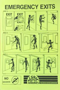 Safety Card: Emergency Exits (Scenic Airlines, United States of ...