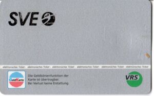 Bank Card: Vrs (WGZ-Bank, Germany, Federal RepublicCol:DE-GM-0188