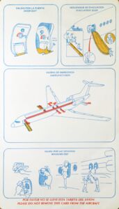 Safety Card: Boeing 727-100 (Avensa, VenezuelaCol:AVE-VE-0001