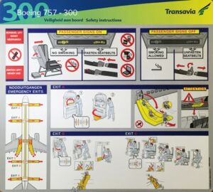 Safety Card: Boeing 757-300 (Transavia, NetherlandsCol:TRA-NL-0019