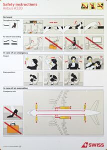 Safety Card: Airbus A320 (Swiss International Air Lines, SwitzerlandCol ...