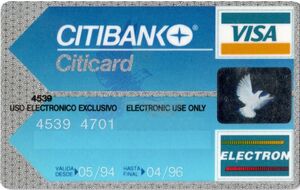 Tarjeta de Banco: CITIBANK Citicard (Citibank, EspañaCol:ES-VI-0868