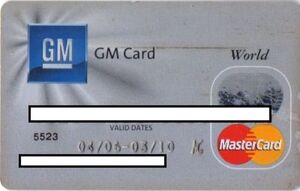 Bank Card: Gm Card - World (Household Bank, United States of America ...