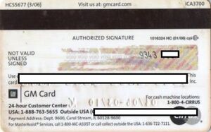 Bank Card: Gm Card - World (Household Bank, United States of America ...