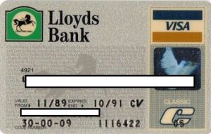 Bank Card: Classic (Lloyds TSB, United Kingdom of Great Britain ...