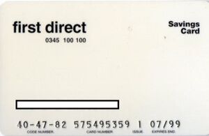 Tarjeta de Banco: first direct - Savings Card (Midland Bank, Reino ...