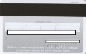 Bank Card: Multibanco (Banco Espirito Santo, Portugal) Col:PT-GM-0026.01