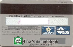 Bank Card: Cashpoint (The National Bank of New Zealand Limited, New ...