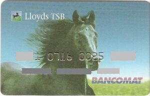 Bank Card: Lloyds Tsb Bancomat (Lloyds TSB, UruguayCol:UY-GM-0013