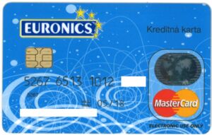 Bank Card: Euronics - Cetelem (Cetelem Slovensko, SlovakiaCol:SK-MC-0071.02