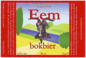 Etiqueta de bebida: Eem Bokbier (Bierbrouwerij De Eem, Países BajosCol ...