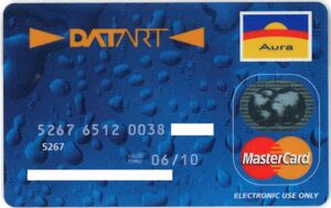 Bank Card: DATART Aura - Cetelem (Cetelem Slovensko, SlovakiaCol:SK-MC ...
