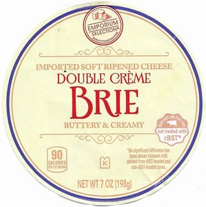 Food Label: Emporium Selection Brie (ALDI, Inc, United States of ...