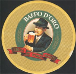Beer Coaster: Baffo D'Oro (Moretti, ItalyCol:IT-000075
