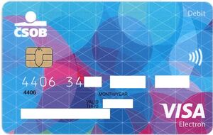 Bank Card: ČSOB Debit (ČSOB, SlovakiaCol:SK-VE-0042